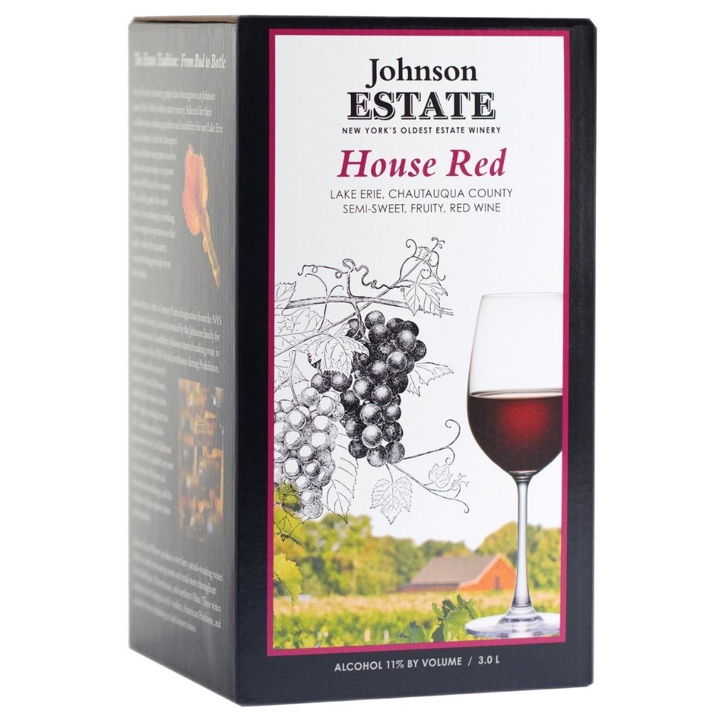 Johnson Estate House Red Box Wine 3L - Elma Wine & Liquor